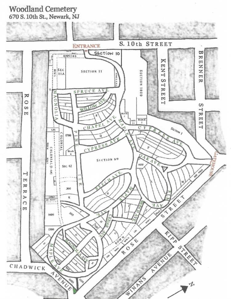 Cemetery Map – Woodland